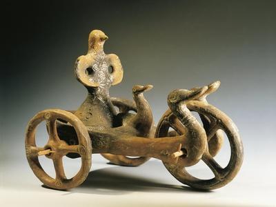 'Serbia, Belgrade, Narodni Muzej, Fictile Votive Cart from Dupljaja ...