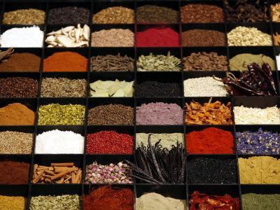'A Display of Spices Lends Color to a Section of Fancy Food Show, July ...