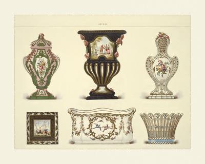 'Six Vases' Giclee Print - Sevres | Art.com