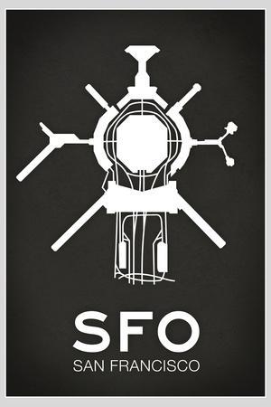 'SFO San Francisco Airport' Art Print | Art.com