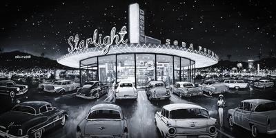 'Starlight Drive-In' Giclee Print - Shawn Mackey | Art.com