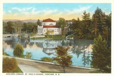 'Sheldon Library, St. Paul's School, Concord, New Hampshire' Art Print ...