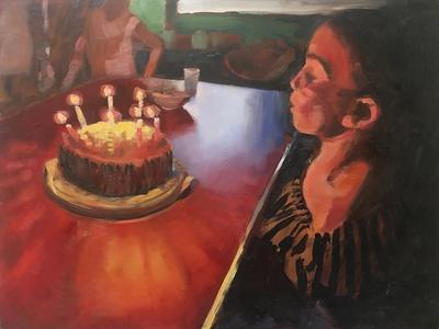 Seven, 2021, (Oil on Gesso Panel) Giclee Print - Sheri Gee | Art.com