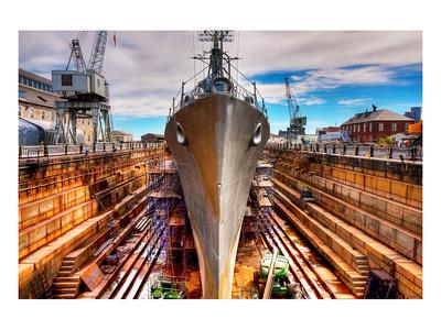 'Shipyard' Art Print | Art.com