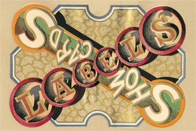 'Showcard Labels' Art Print | Art.com