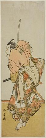 The Actor Nakamura Nakazo I as Chinzei Hachiro Tametomo in the Play ...