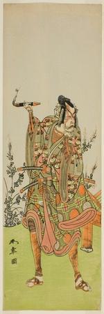 The Actor Ichikawa Danzaburo II as Usui no Sadamitsu (?) in the Play ...