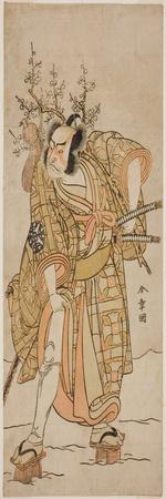 The Actor Nakamura Nakazo I as Matano no Goro in the Play Hana-zumo ...