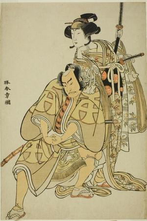 'The Actors Nakamura Nakazo I as Hata Rokurozaemon Disguised as the Samurai's Manservant..., c ...