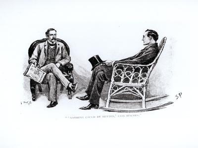 ' Nothing Could Be Better , Said Holmes', Illustration from 'The ...