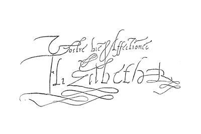 'Signature of Queen Elizabeth I, 1558-1603' Giclee Print | Art.com