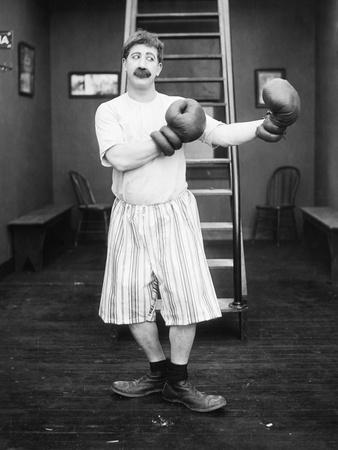 Silent Film Still: Boxing Giclee Print | Art.com