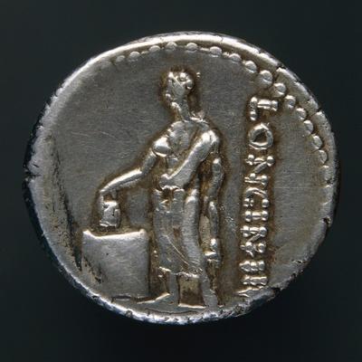 'Silver Denarius Depicting Voting Scene, Roman Coins' Giclee Print ...