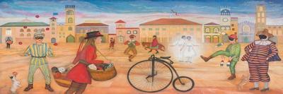 'Piazza, 2019 (W/C & Pastel)' Giclee Print - Silvia Pastore | Art.com