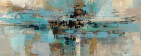 Morning Fjord Stretched Canvas Print Silvia Vassileva