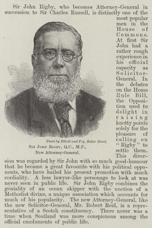 'Sir John Rigby, New Attorney-General' Giclee Print | Art.com