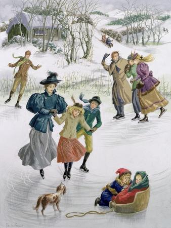 'Skaters, 1999' Giclee Print - Pauline Baynes | Art.com