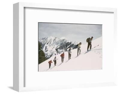 'Skiers on the Slopes of Sun Valley Ski Resort, Idaho, April 22, 1947 ...