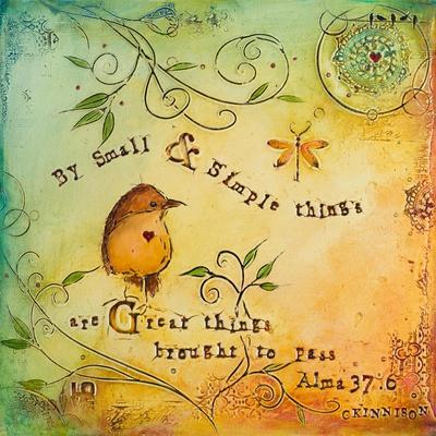 'Small and Simple Things' Art Print - Carolyn Kinnison | Art.com