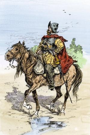 'Spanish Conquistador in Horse Armor, New Spain, 16Th Century ...