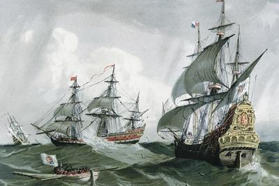 Spanish Galleons and Vessels (17th C) Art Print | Art.com