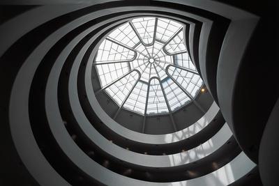 'Spiral Ramp Inside Solomon Guggenheim Museum' Giclee Print | Art.com