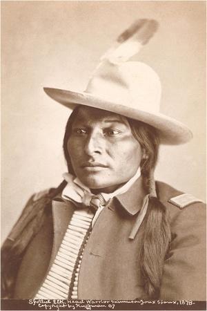 'Spotted Elk, Sioux Warrior' Art Print | Art.com