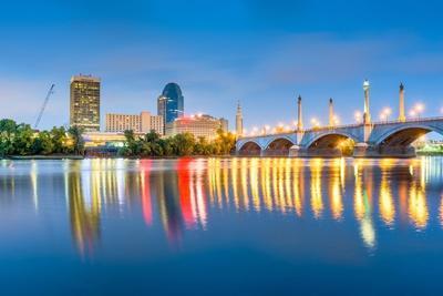 Springfield, Massachusetts, USA downtown skyline at dusk Photo | Art.com