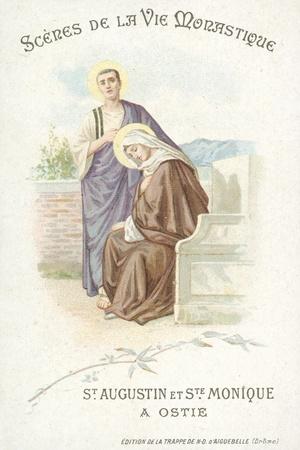 St Augustine of Hippo and St Monica at Ostia Giclee Print | Art.com
