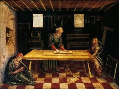 St. Joseph Working in His Workshop Giclee Print | Art.com