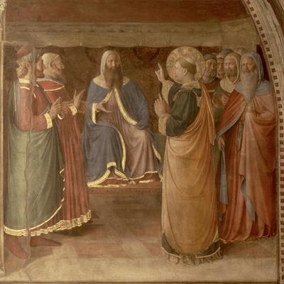 'St.Stephen Preaching and St.Stephen Addressing the Council (Fresco ...