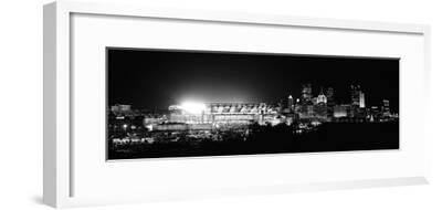 'Stadium Lit Up at Night in a City, Heinz Field, Three Rivers Stadium ...