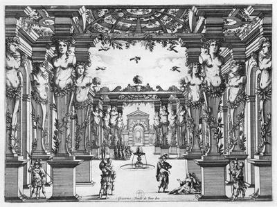 'Stage Design by Giacomo Torelli (1608-78) for "Mirame" Performed in ...