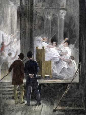 'Stage Murder of Julius Caesar, Viewed from Behind the Scenes, 1880s ...