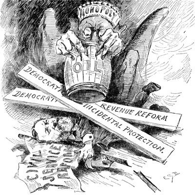 Standard Oil Monopoly Dragon Crushing Democratic Civil Service Reform ...