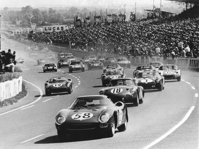 Start of the Le Mans 24 Hours, France, 1964 Photographic Print | Art.com