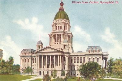 'State Capitol, Springfield, Illinois' Art Print | Art.com