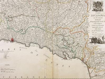 'State of Genoa - Eastern Liguria Region, Map by George Louis Le Rouge ...