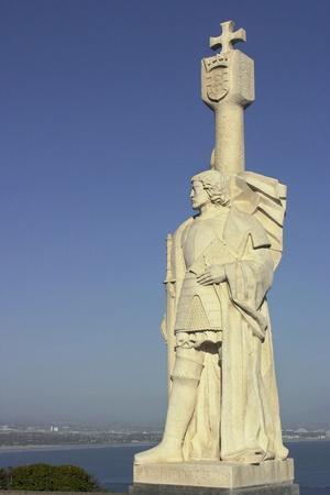 'Statue of Joao Rodrigues Cabrilho (1499 - 1543, Portuguese Explorer ...