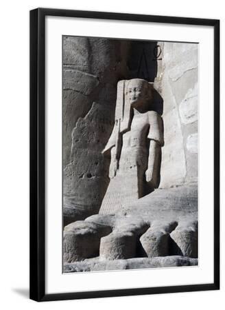 Statue of Princess at Foot of One of Four Colossal Statues of Rameses ...