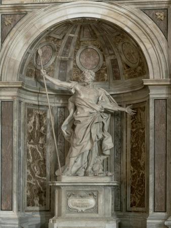 'Statue of St. Longinus, at the Base of the Four Pillars Supporting the ...