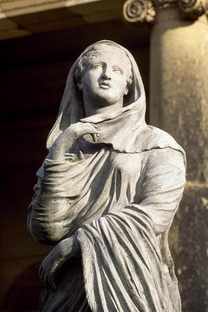 'Statues from Temple of Four Winds, Gardens of Castle Howard, Near York ...