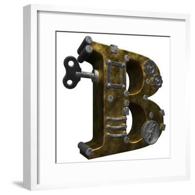 'Steampunk Letter B' Art Print - drizzd | Art.com