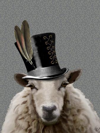 'Steampunk Sheep' Art Print - Fab Funky | Art.com