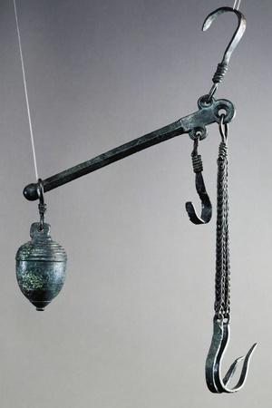'Steelyard Balance with Bronze Hook for Hanging Goods to Weigh and ...