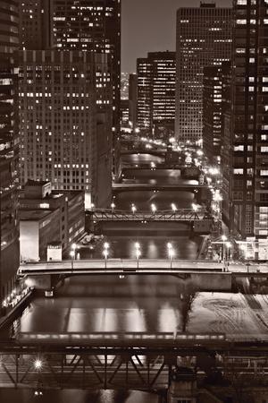 'Chicago Bridges BW' Photographic Print - Steve Gadomski | Art.com