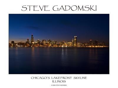 'Chicago's Lakefront Skyline' Photographic Print - Steve Gadomski | Art.com