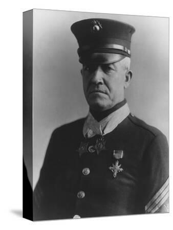 Portrait of Sergeant Major Daniel Dan Daly Stretched Canvas Print ...