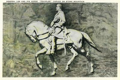 'Stone Mountain, Georgia - General Lee and His Horse Traveler' Art ...