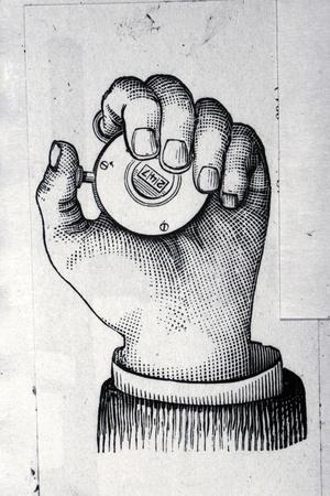 Stopwatch-Attendance Counter in Hand Giclee Print | Art.com